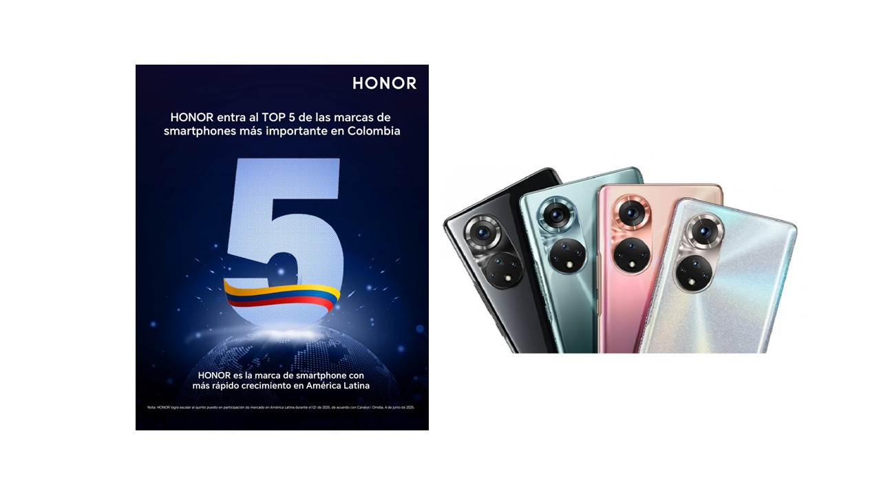 HONOR entra al Top 5 de smartphones en Colombia y Top 4 en ...